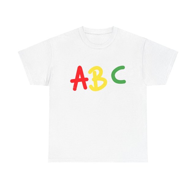 Colorful ABC T-Shirt - learning alphabet kids preschool cute teacher ...