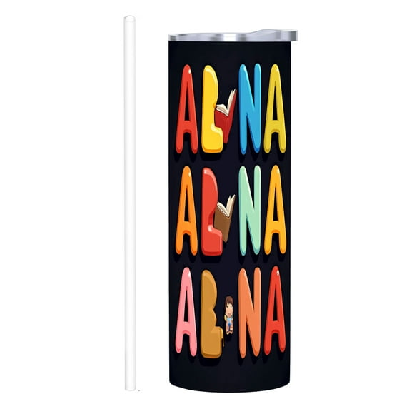 Colorful " ALNA " Design 20 oz Stainless Steel Insulated Tumbler with ...