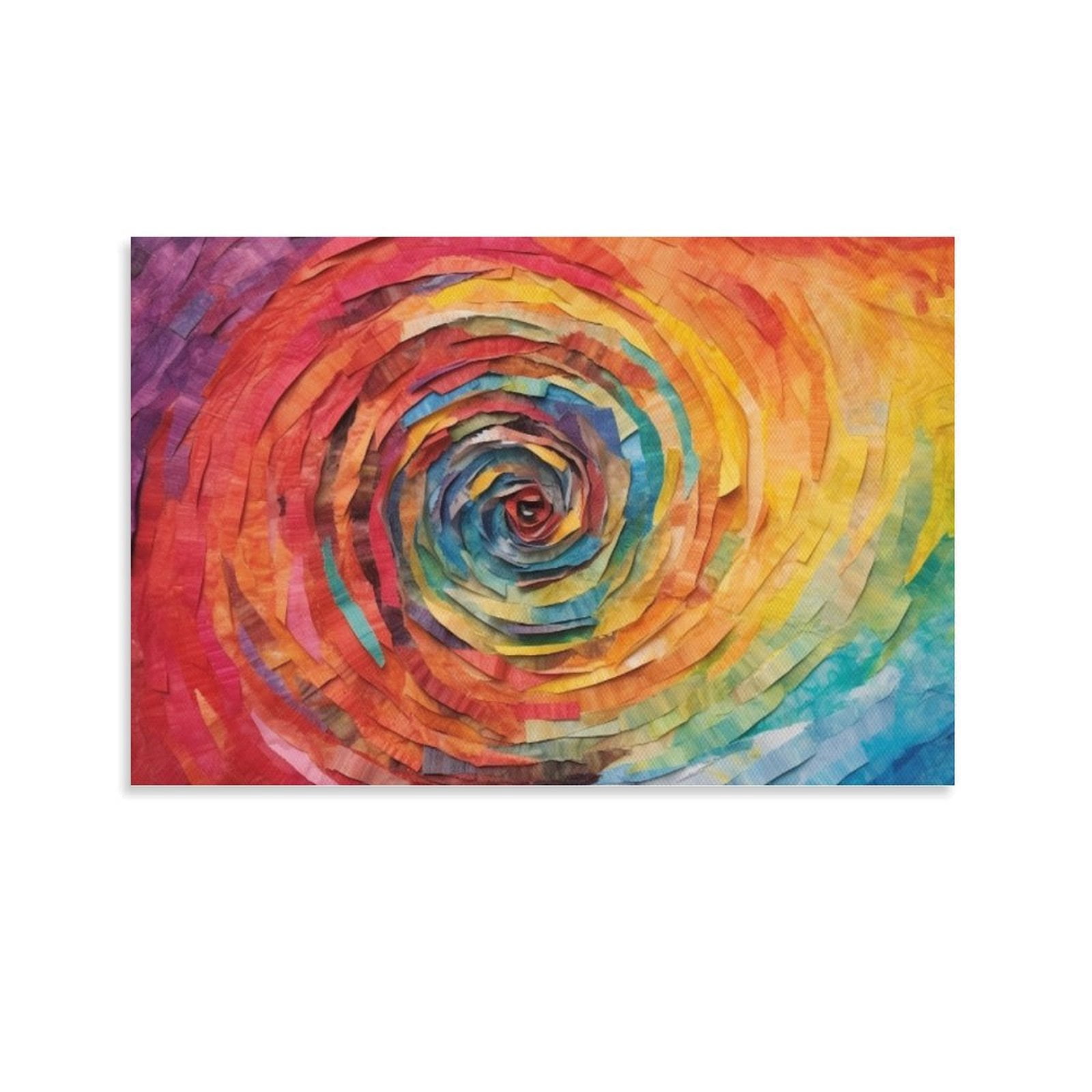 Colorful Abstract Art Spiral Shape Poster Decorative Painting Canvas ...