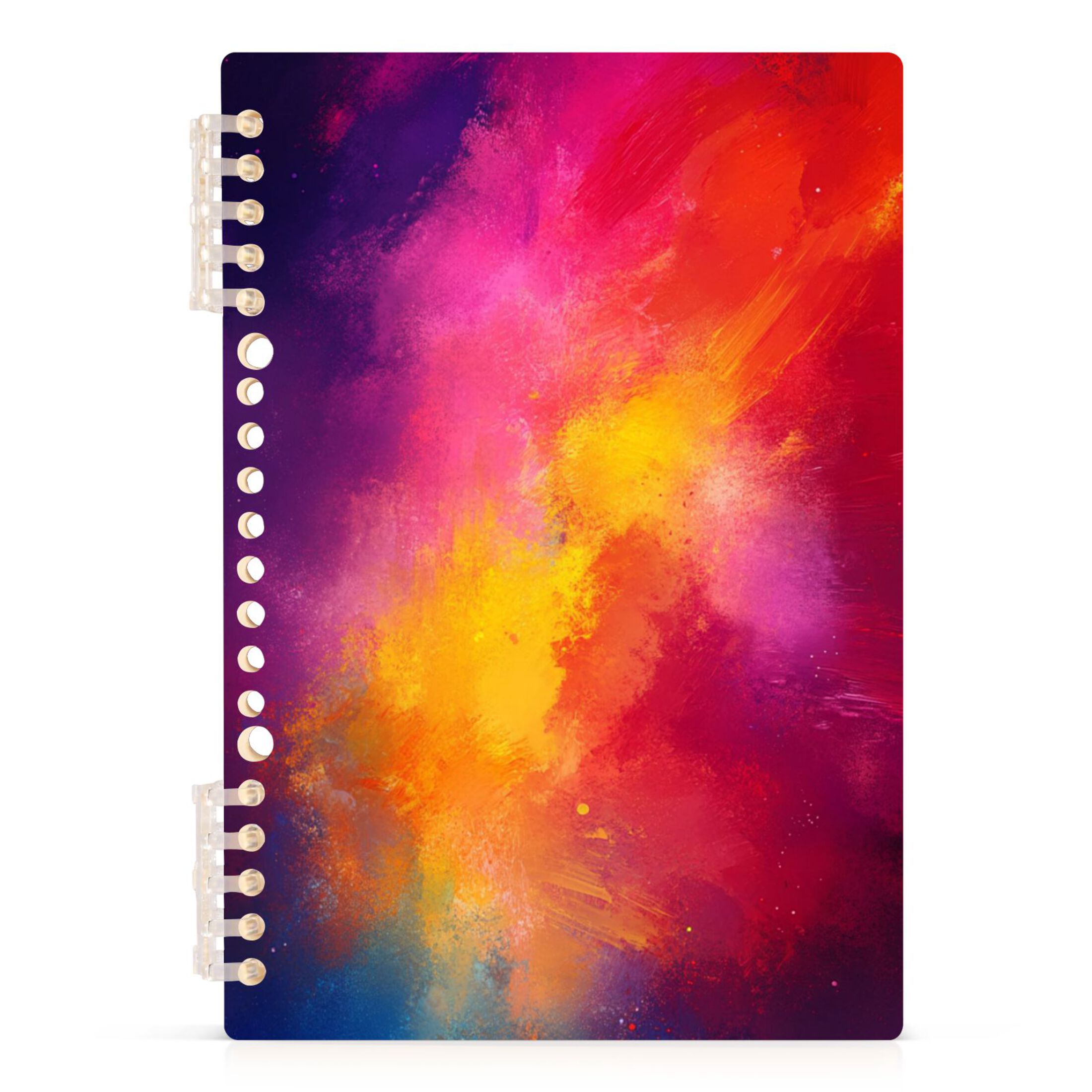 Colorful Abstract Background Lined Spiral Journal Notebook 60 Pages A5 ...