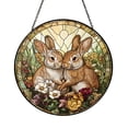 Colorful Abstract Celebration Stained Glass Suncatcher – Window Decor ...