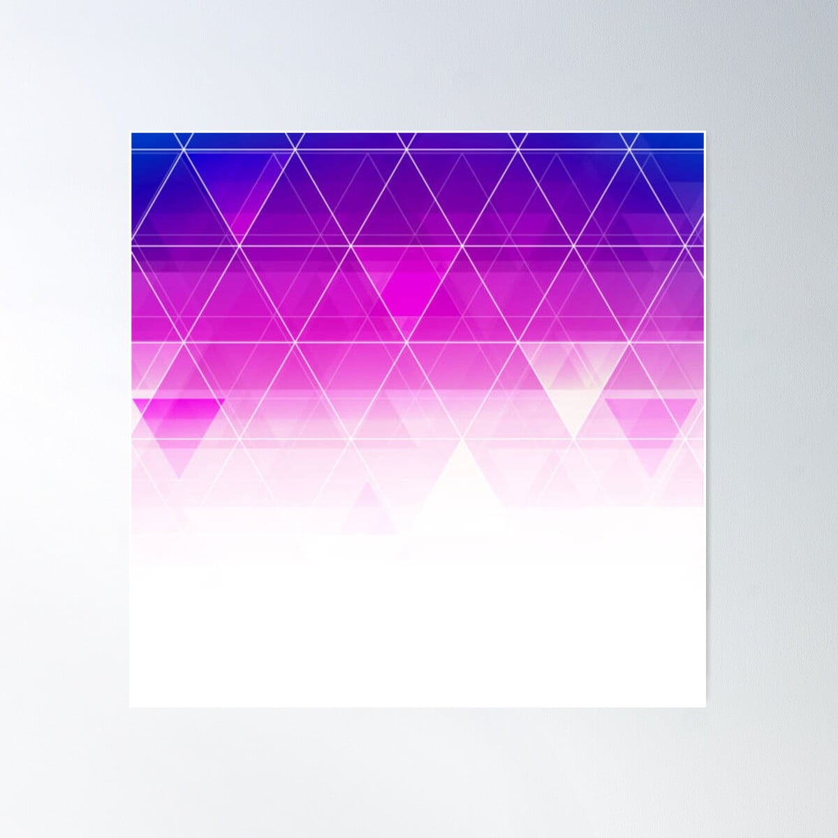 Colorful Abstract Crystal Background Poster Wall Art, Modern Wall Decor ...