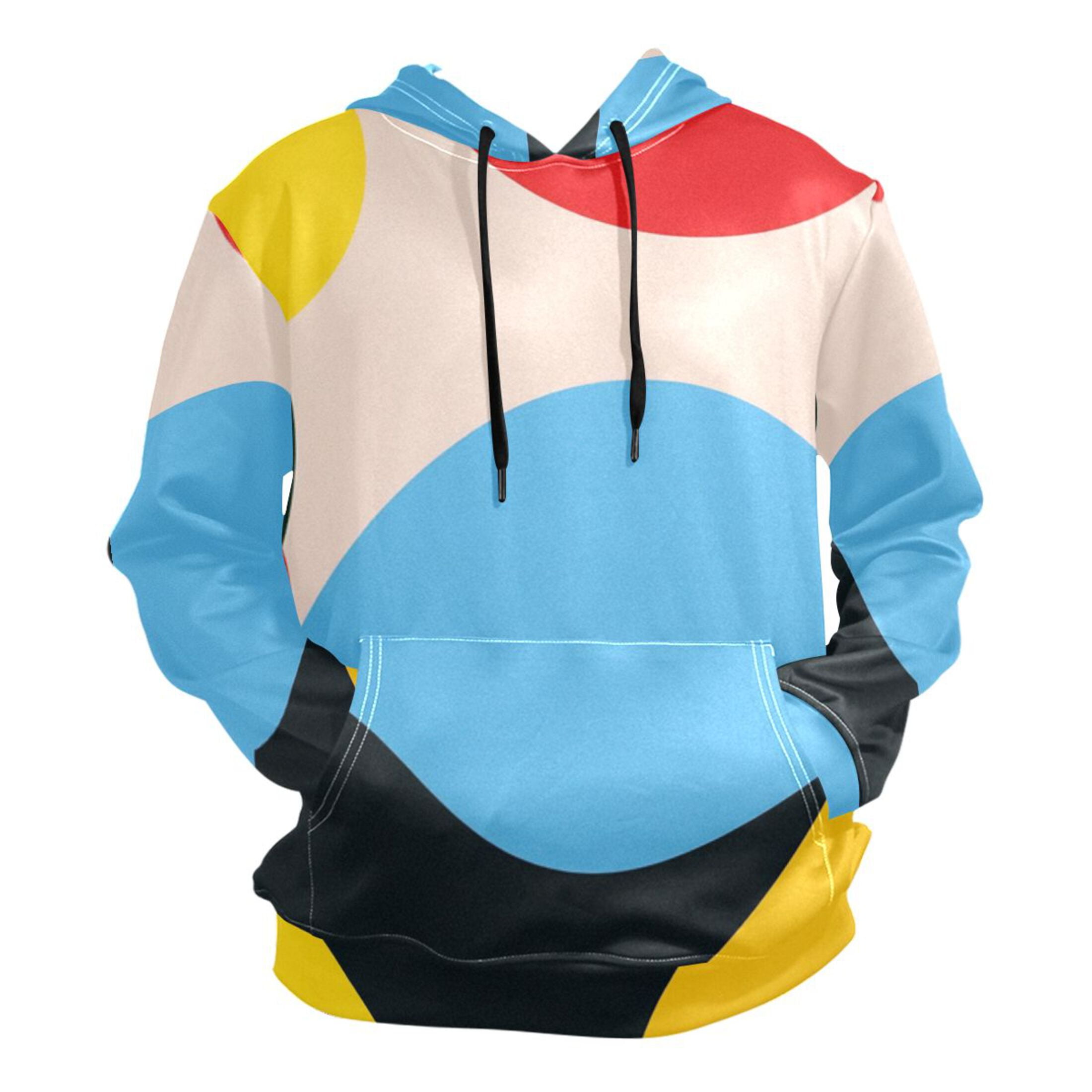 Colorful Abstract Design Men’s Hoodies Sweatshirt Fleece Jackets Long ...