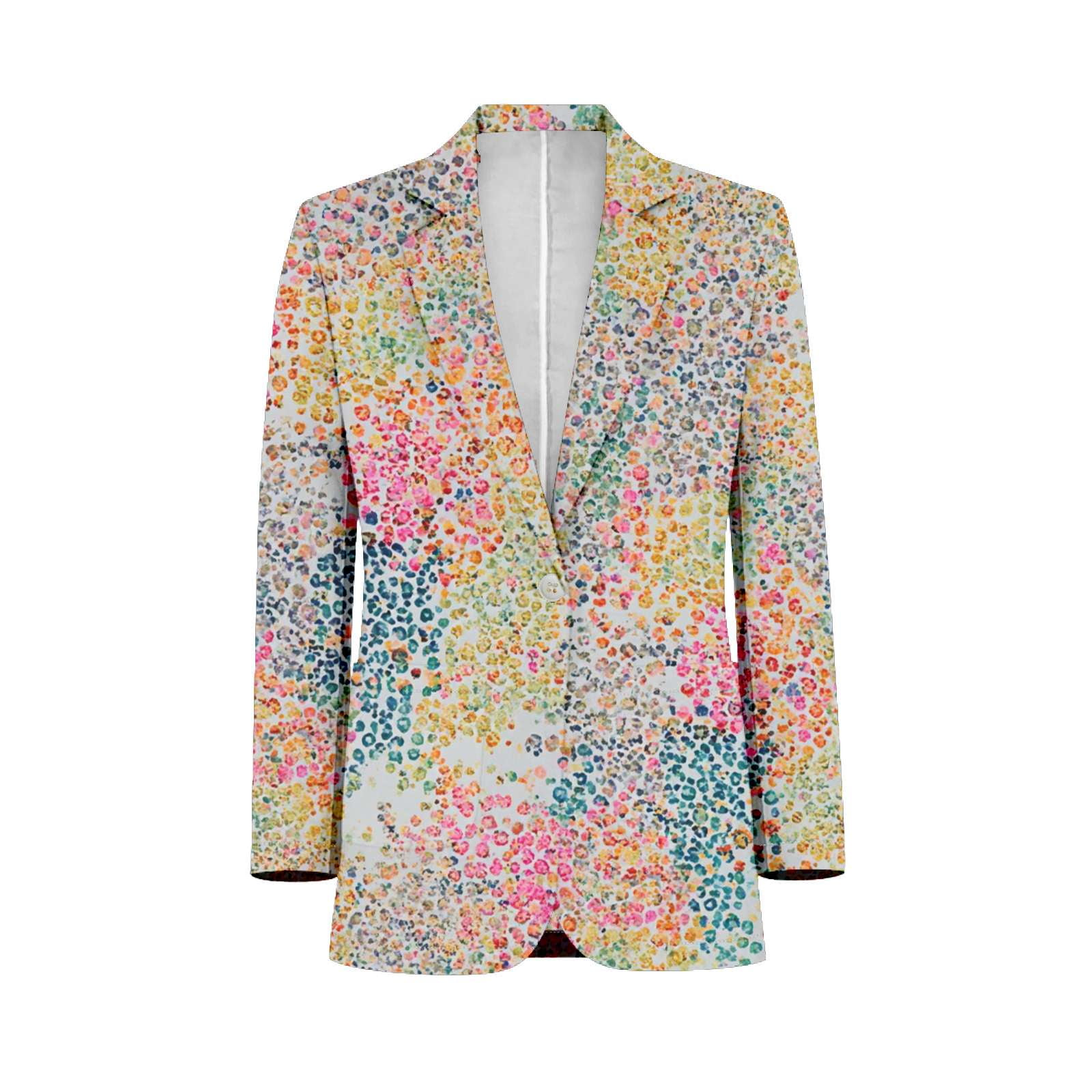 Colorful Abstract Dot Pattern Customized Men's Suits full man Shawl ...