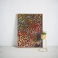 Colorful Abstract Dot Wall Art Modern Multicolor Pattern, Stretched ...