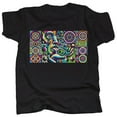 Colorful Abstract Geometric Art Face Illustration Graphic Tee Vibrant ...