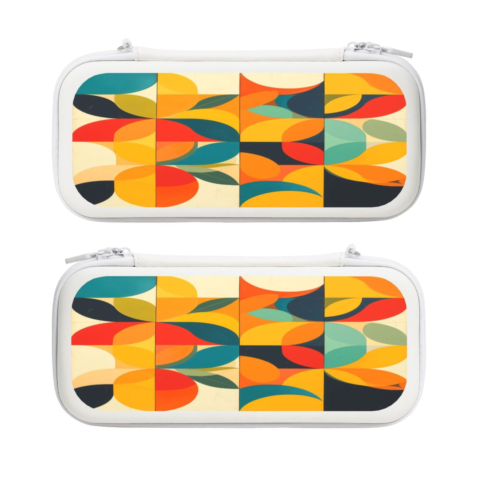 Colorful Abstract Geometric Shapes Curves, Carrying Case For Nintendo ...