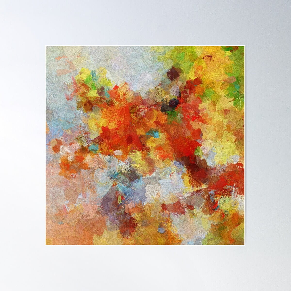 Colorful Abstract Landscape Painting Poster Wall Art, Modern Wall Decor ...