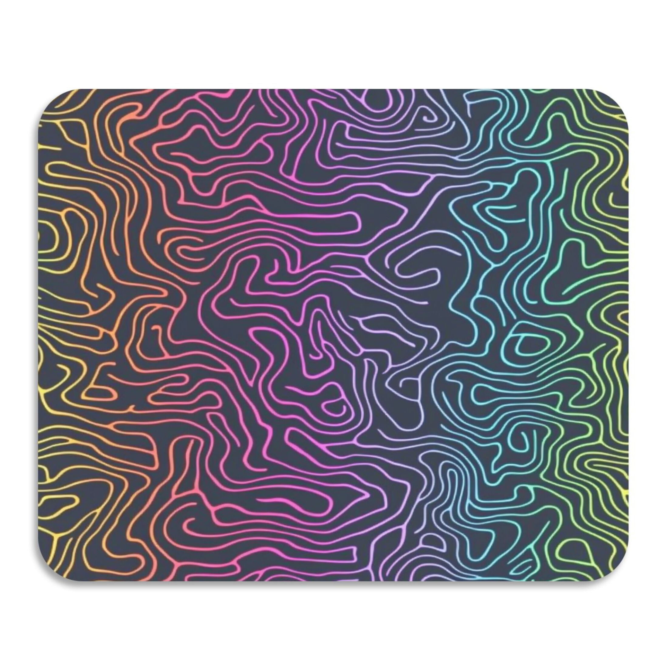 Colorful Abstract Line Diatomaceous Earth Water Absorbent Mat, Anti ...