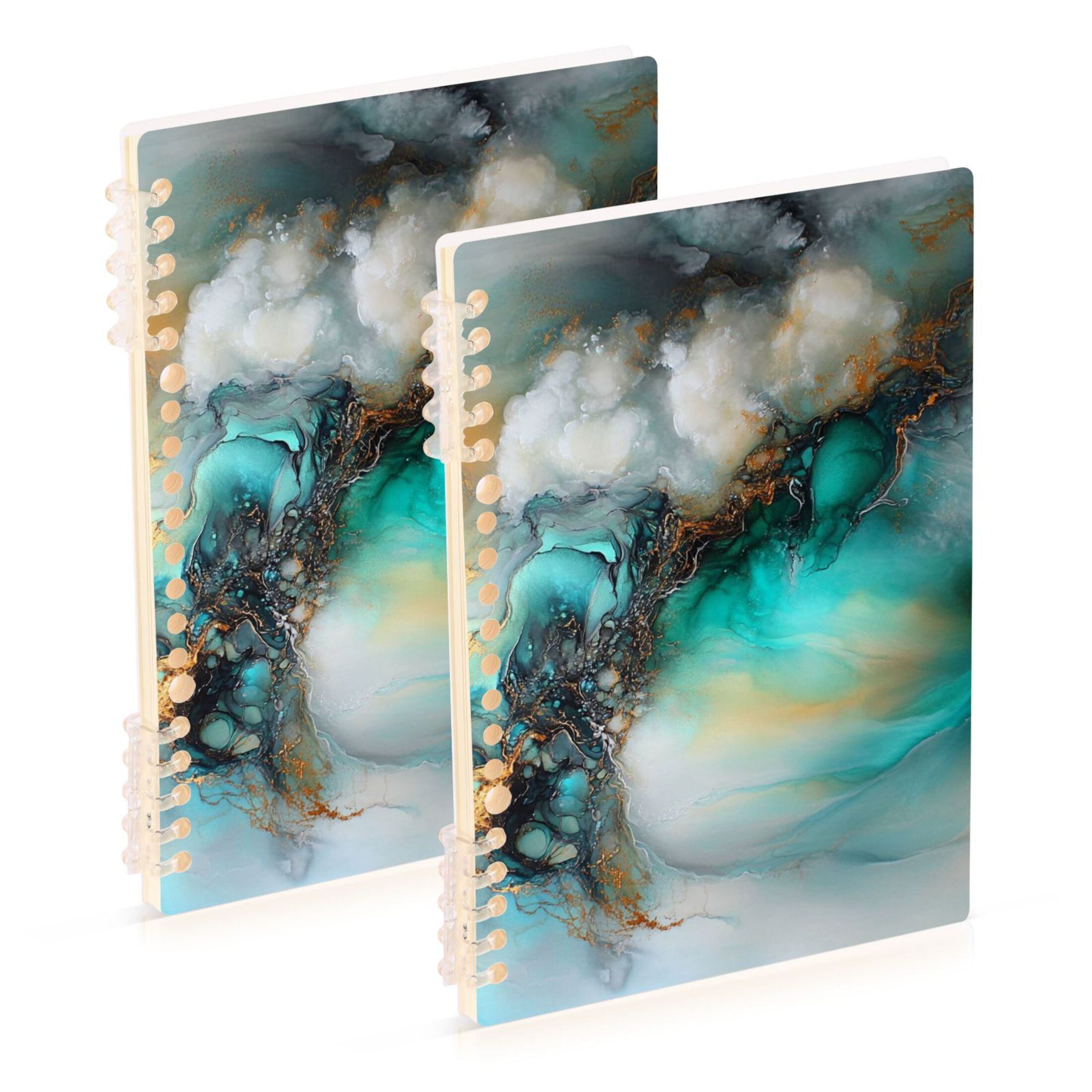 Colorful Abstract Splash Lined Spiral Journal Notebook 60 Pages A5 ...