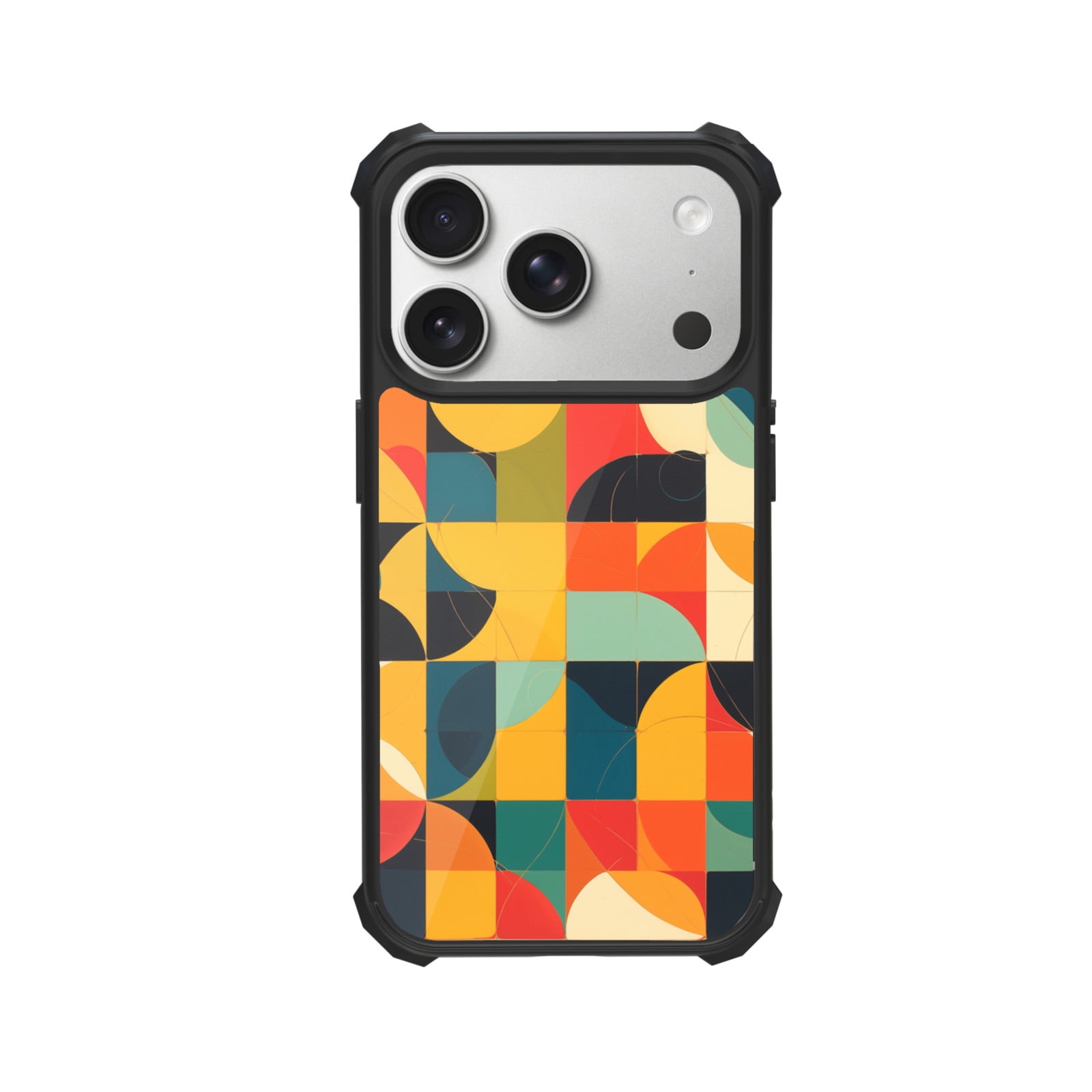 Colorful Abstract Vibrant Geometric Shape Curve Shockproof Case For ...