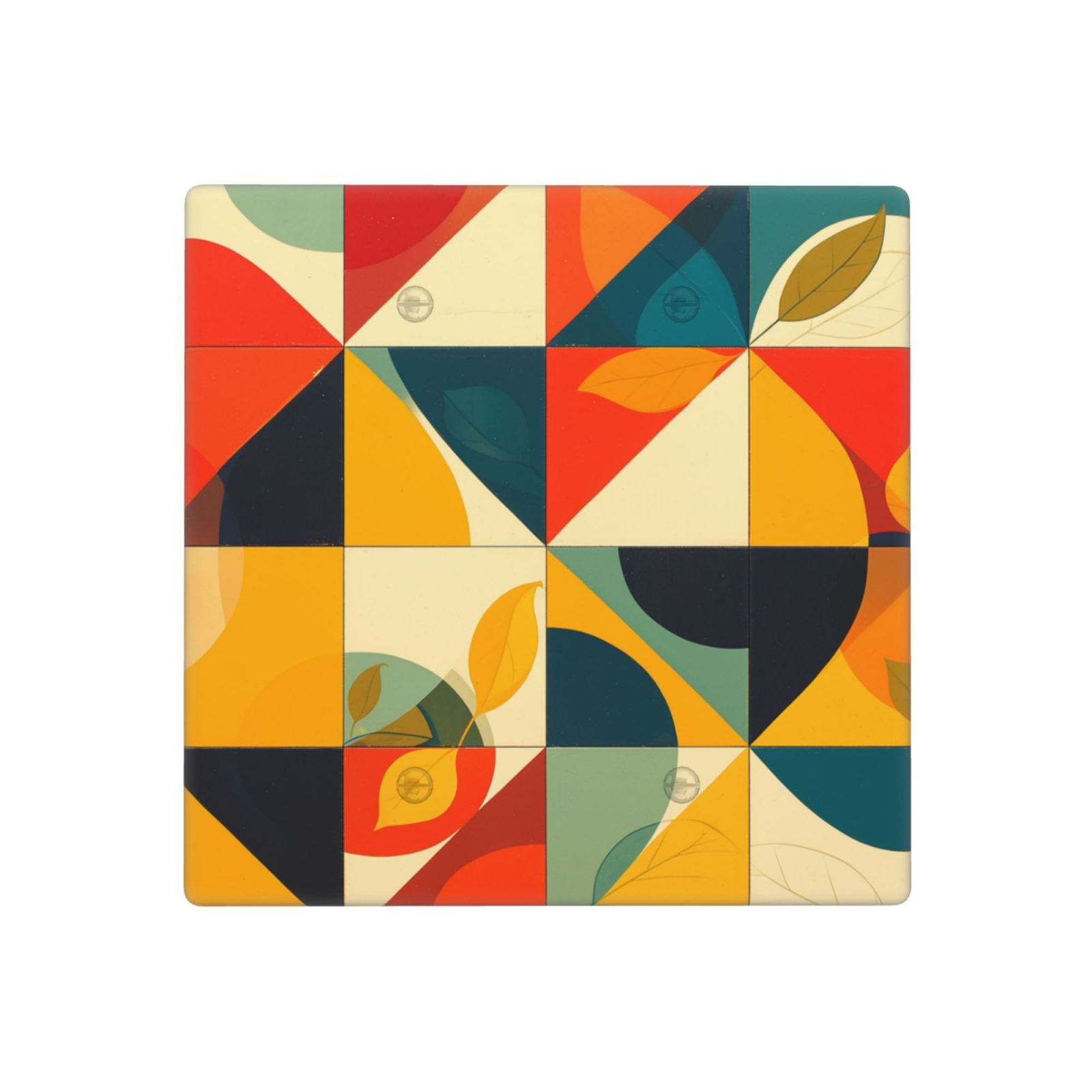 Colorful Abstract Vibrant Geometric Shape Switch Cover Decorative Wall ...