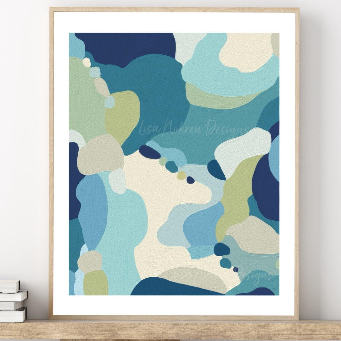 Colorful Abstract Wall Art Color Block Modern Art Minimalist Coastal ...