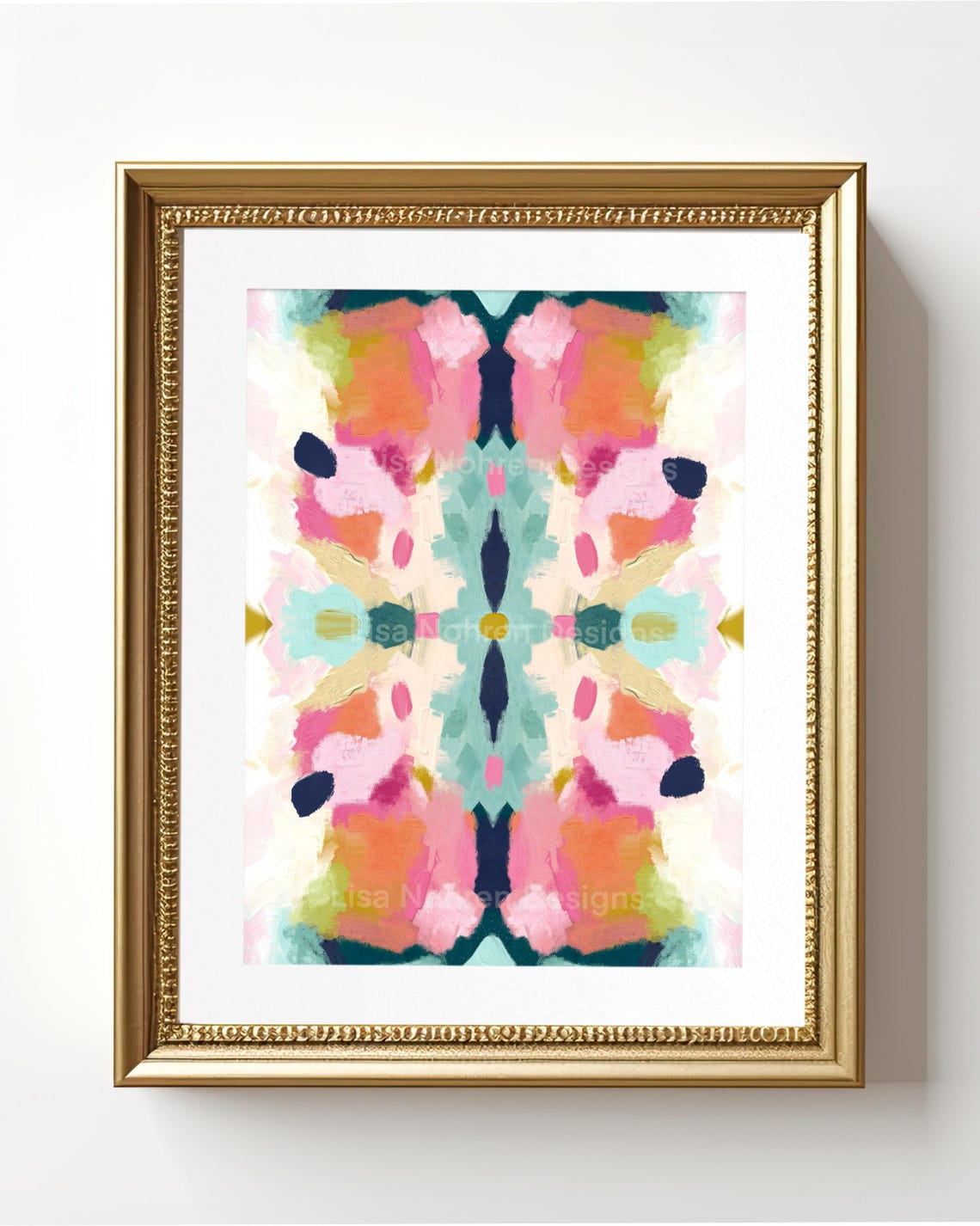 Colorful Abstract: Wall Art Painting - Instant - Modern Tropical ...