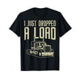 Colorful Abstract Wavy Lines Dropped Load Semi Truck T-Shirt for ...