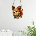 Colorful Acrylic Suncatcher Dachshund Gifts, Stained Glass Dog Hanging ...