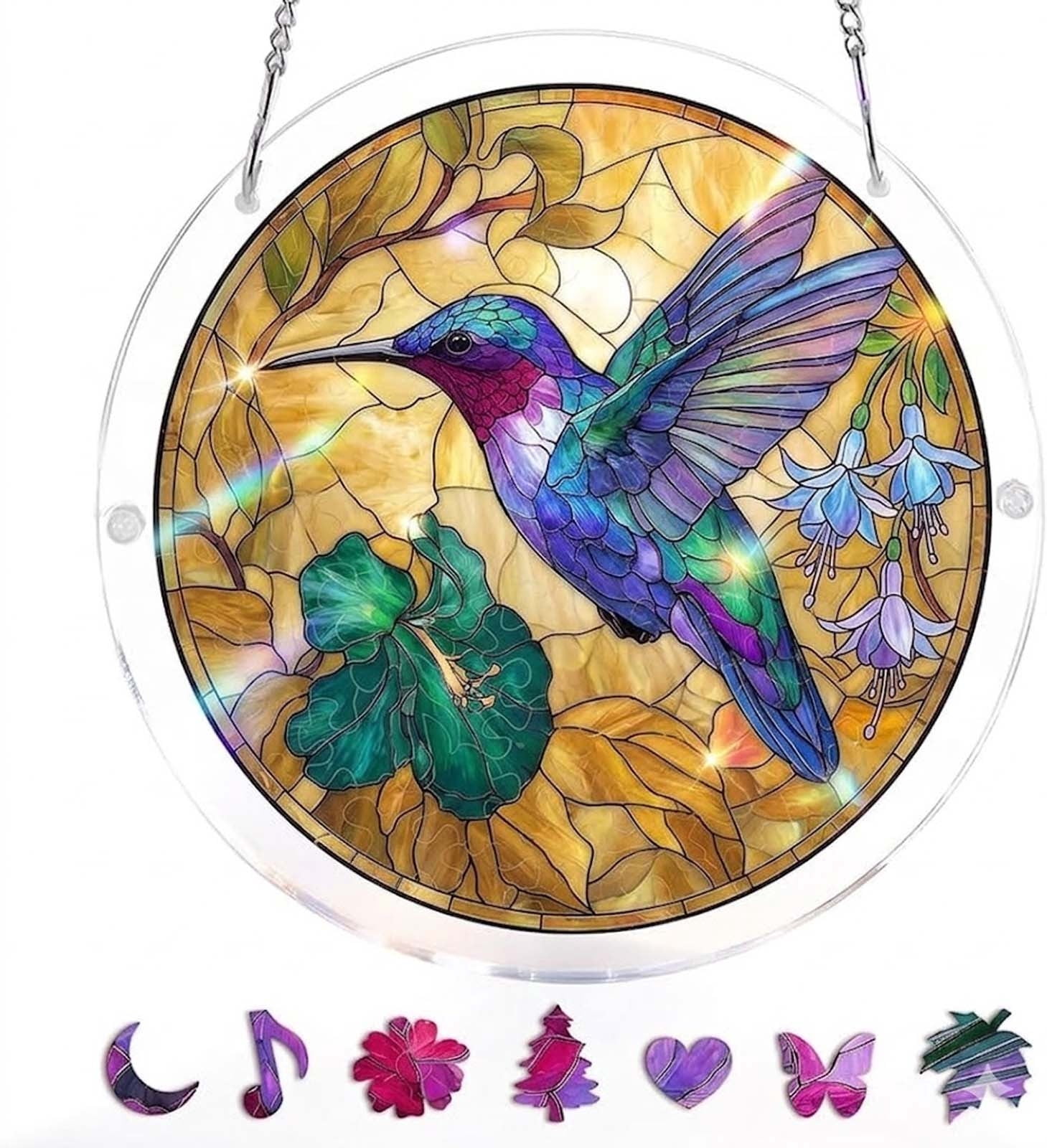 Colorful Acrylic Suncatcher, Window Hanging Bright Dopamine Decor ...