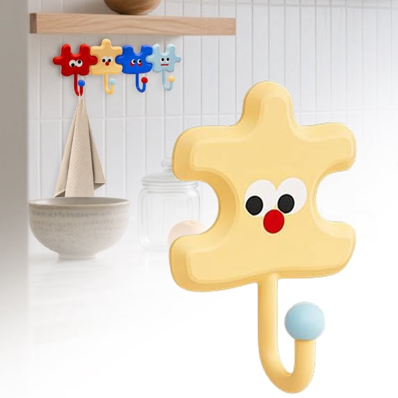 Colorful Adhesive Hooks,Decorative Wall Hooks with DIY Sticker,Cute ...