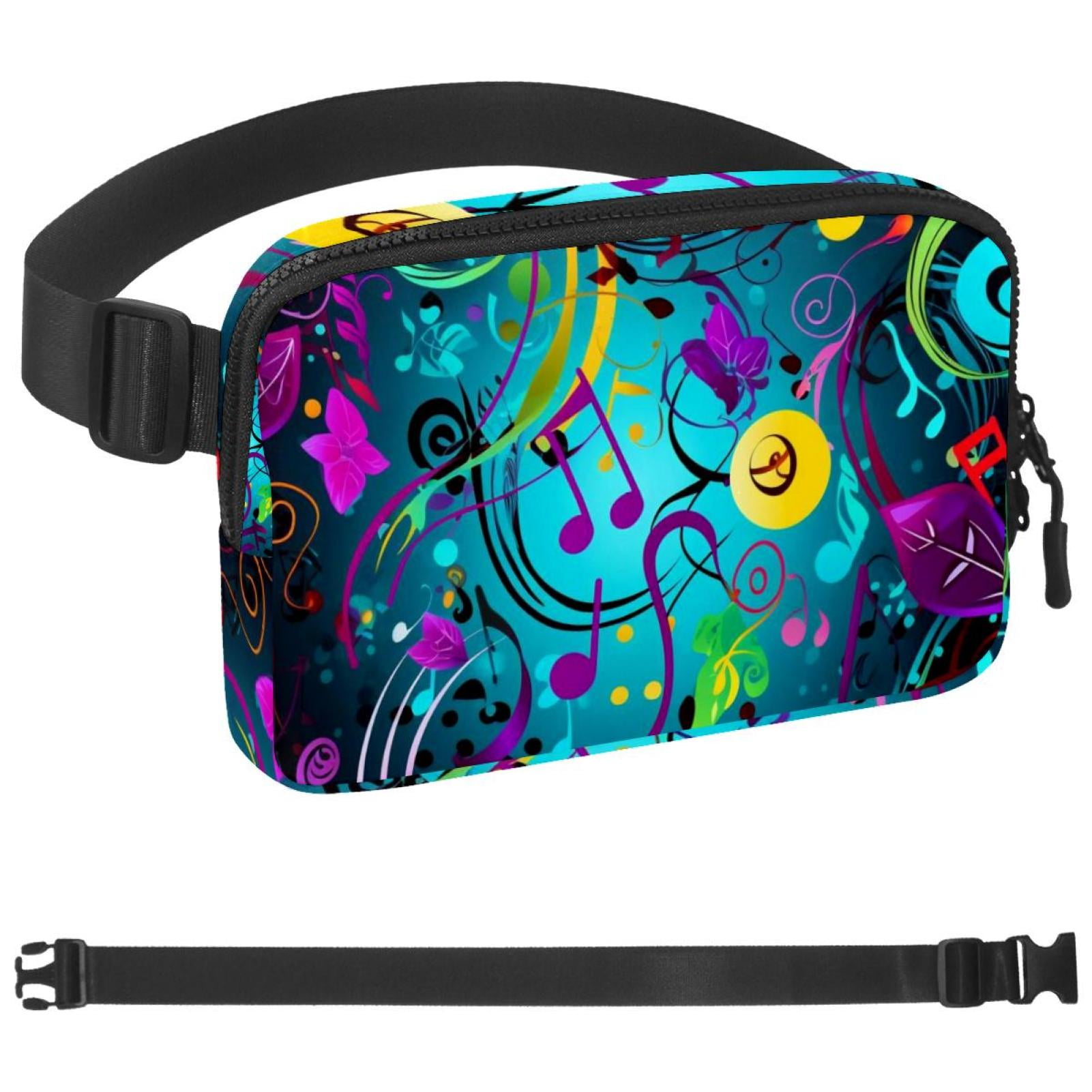 Colorful Aesthetic Notes Crossbody Fanny Pack for Men&Women,Belt Bag ...
