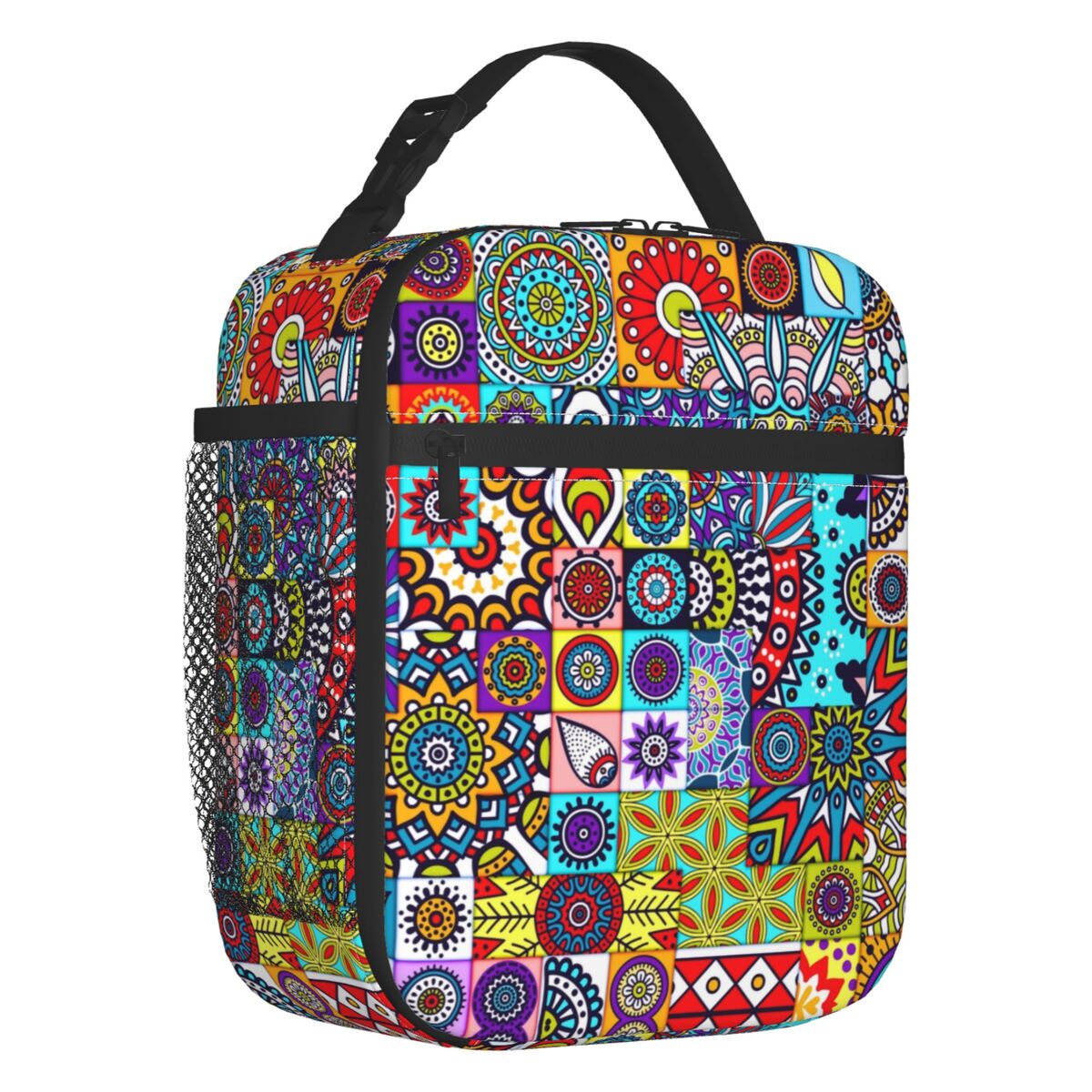 Colorful African Ankara Prints Insulated Lunch Bag for Work Africa ...