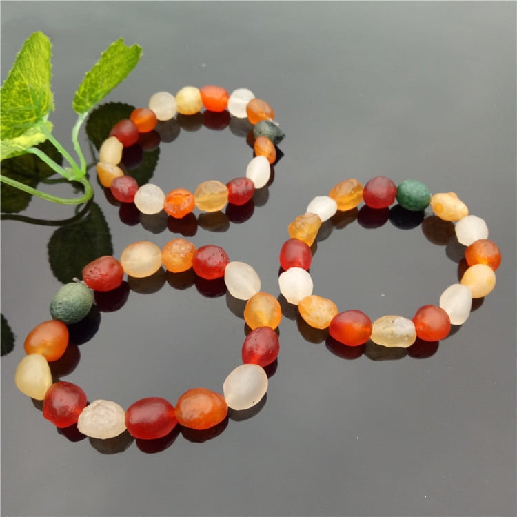 Colorful Agate Rough Stone Bracelet Colorful Raisin - Walmart.com