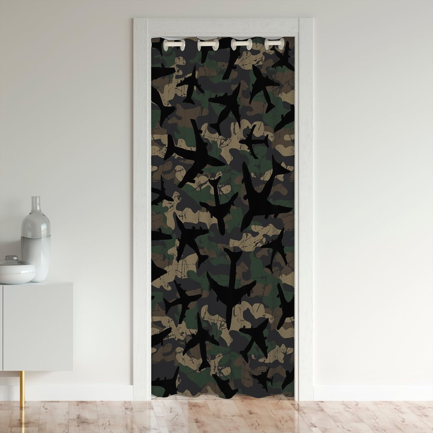 Colorful Airplane Aircraft Door Curtains for Doorway Privacy Closet ...