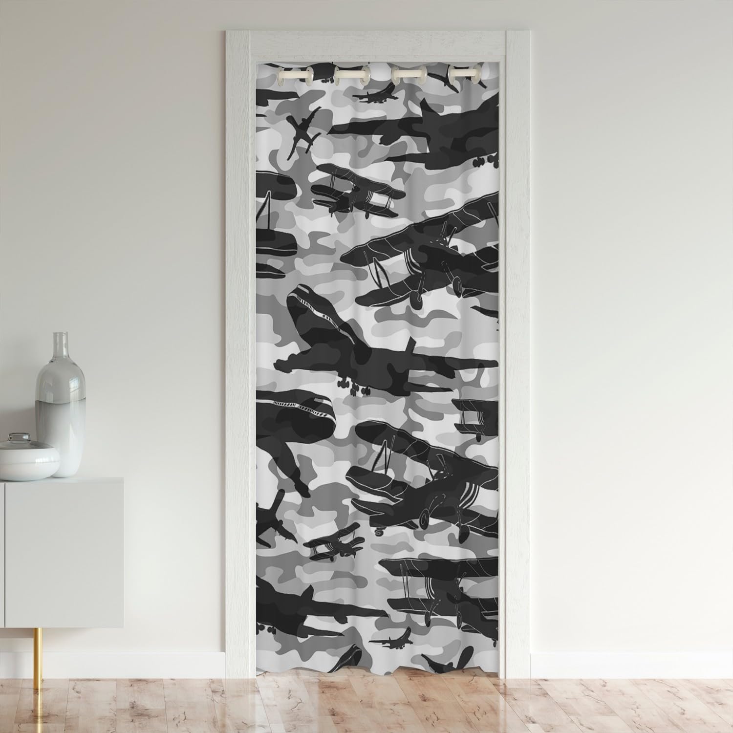 Colorful Airplane Aircraft Door Curtains for Doorway Privacy Closet ...