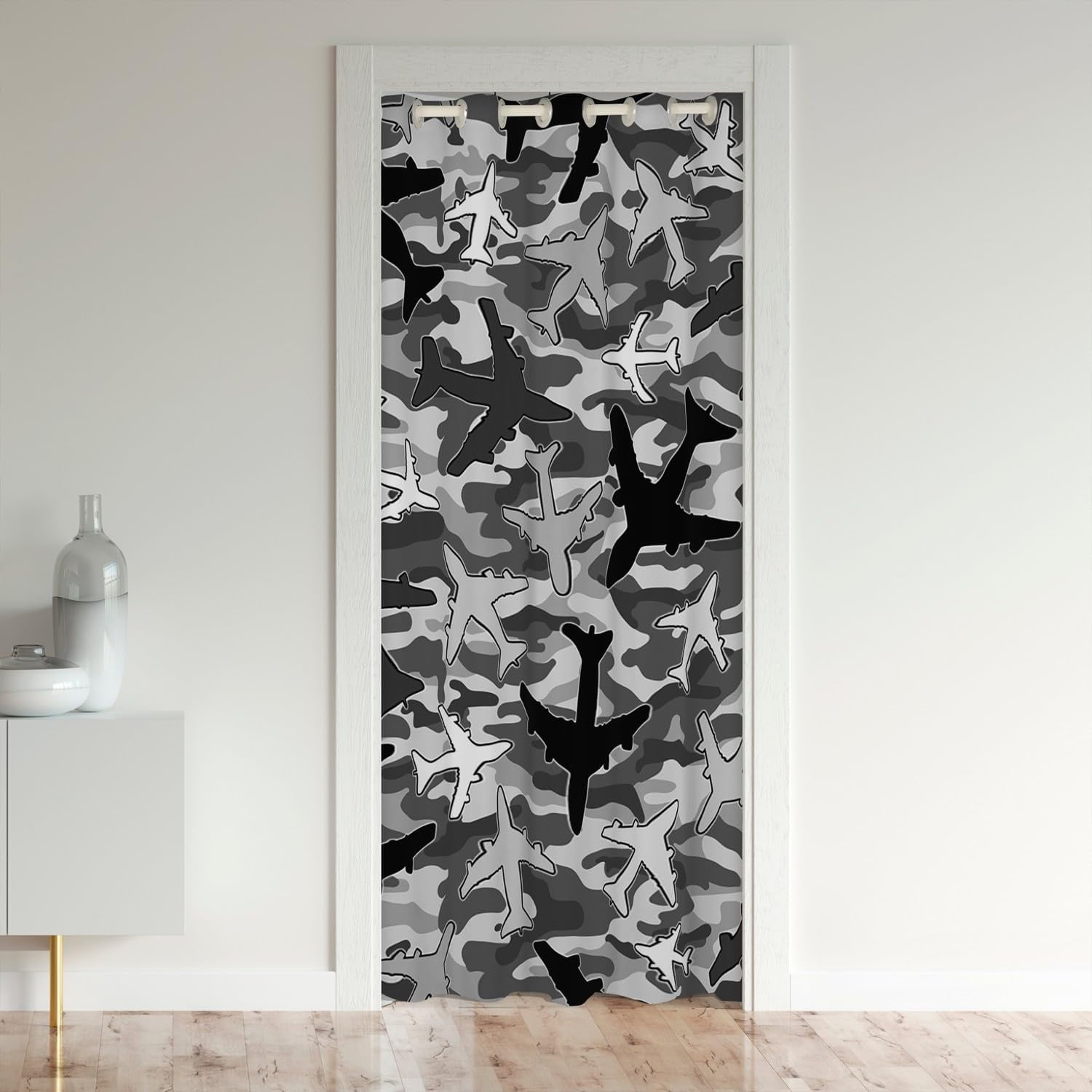 Colorful Airplane Aircraft Door Curtains for Doorway Privacy Closet ...