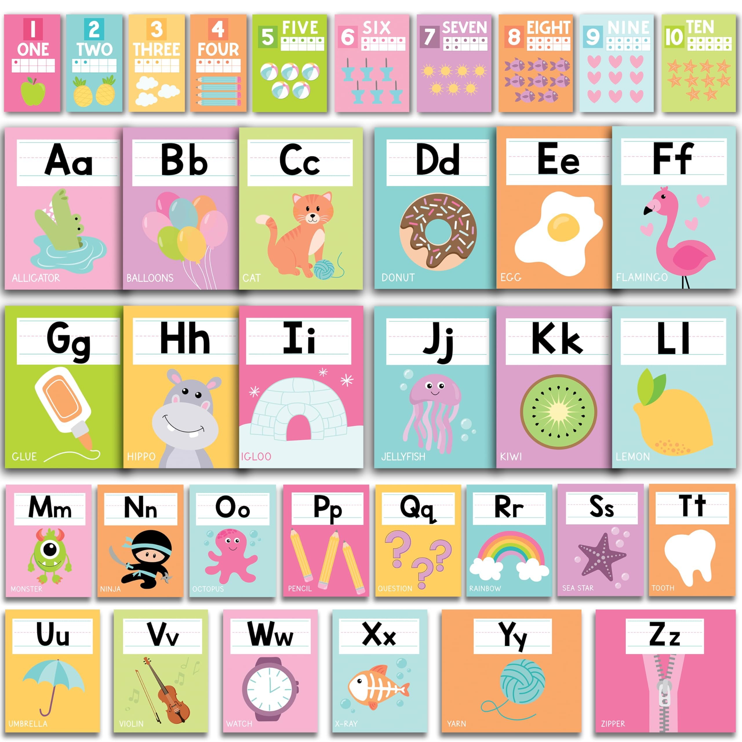 Colorful Alphabet For Classroom Wall Line - Alphabet Letters For ...