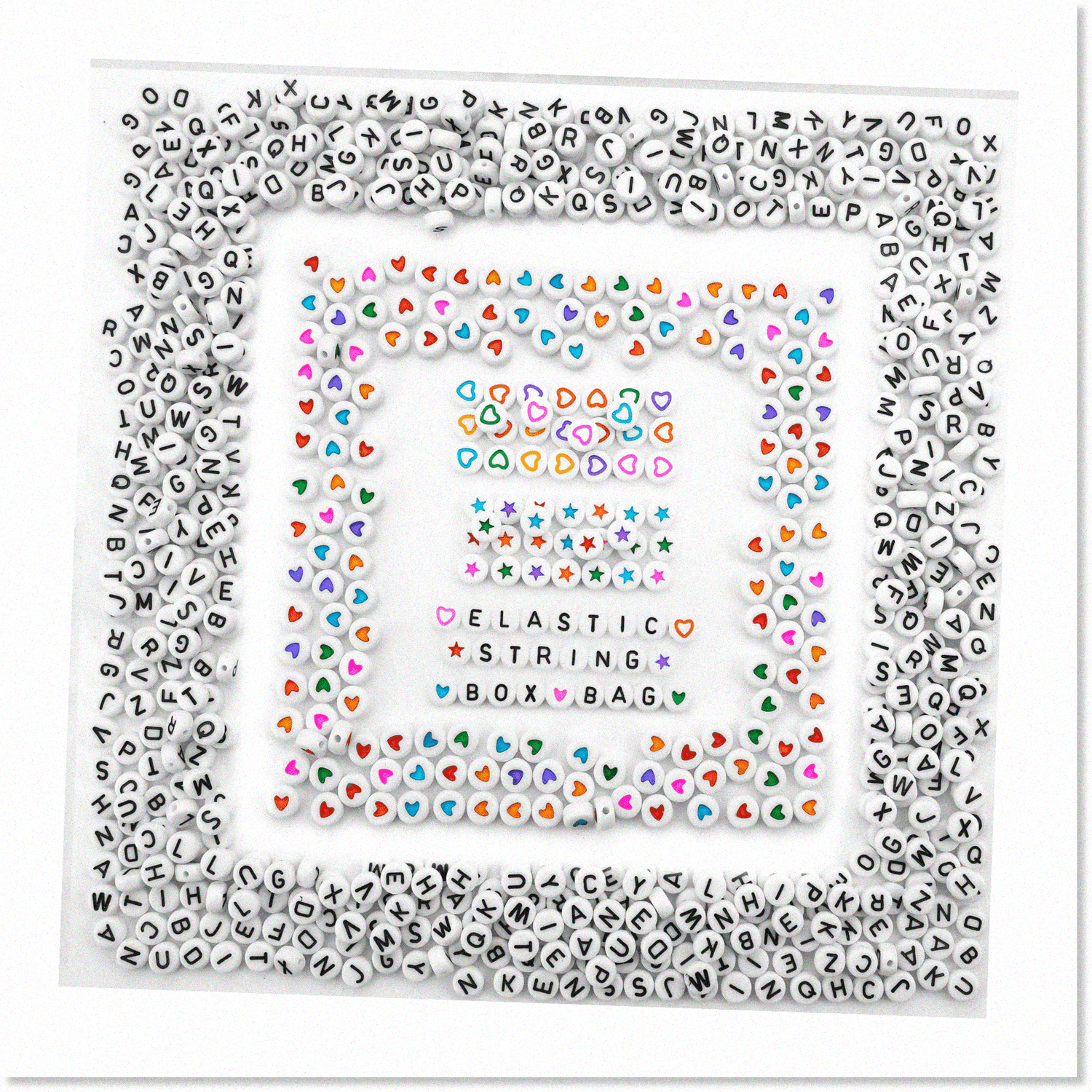 Colorful Alphabet Letter Beads for Bracelets - 800 PCS Pack - Walmart.com