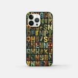 Colorful Alphabet Phone Case Artistic Letter Pattern for iPhone 17 16 ...