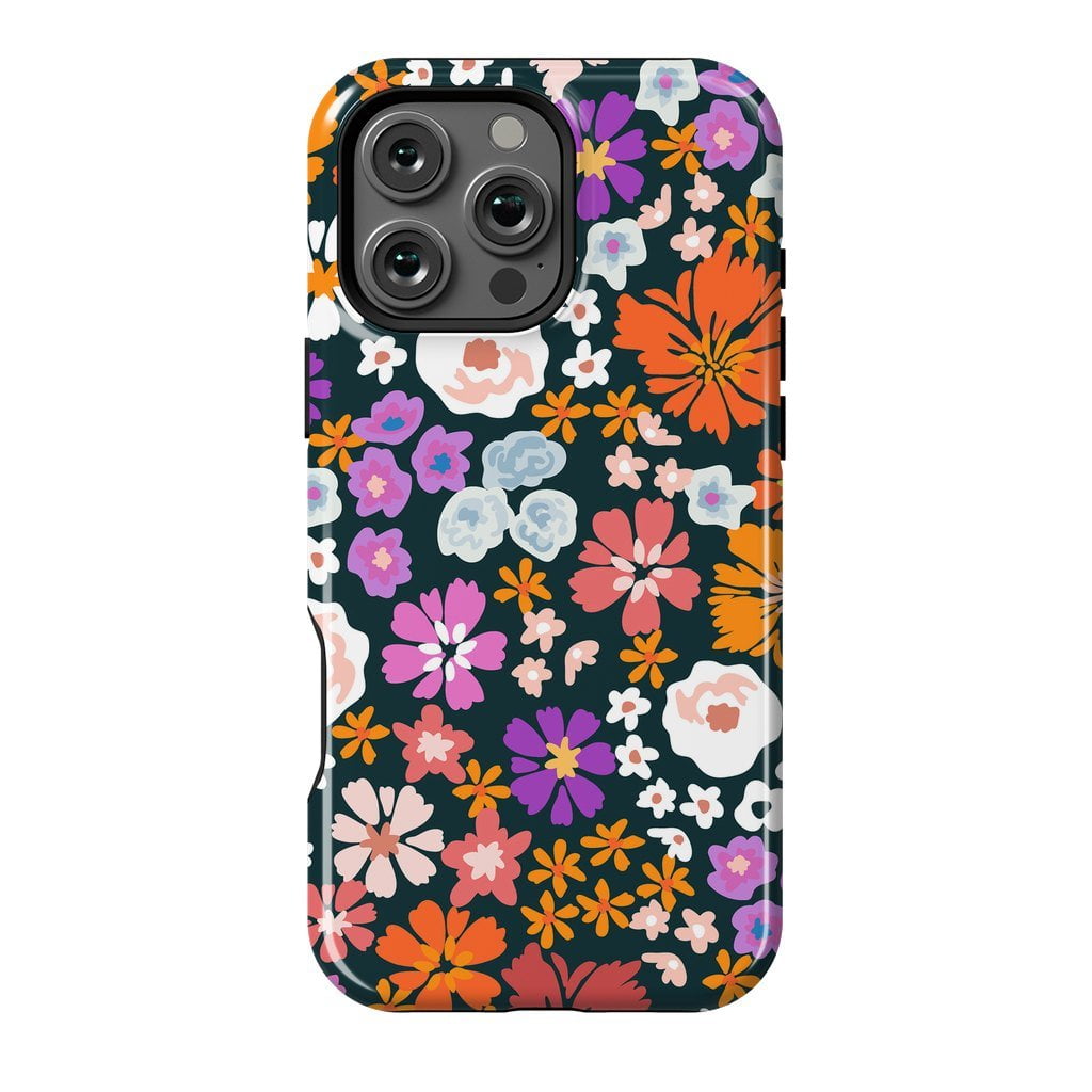 Colorful And Rustic Wildflower Meadow TWO Themed Tough Case for iPhone ...