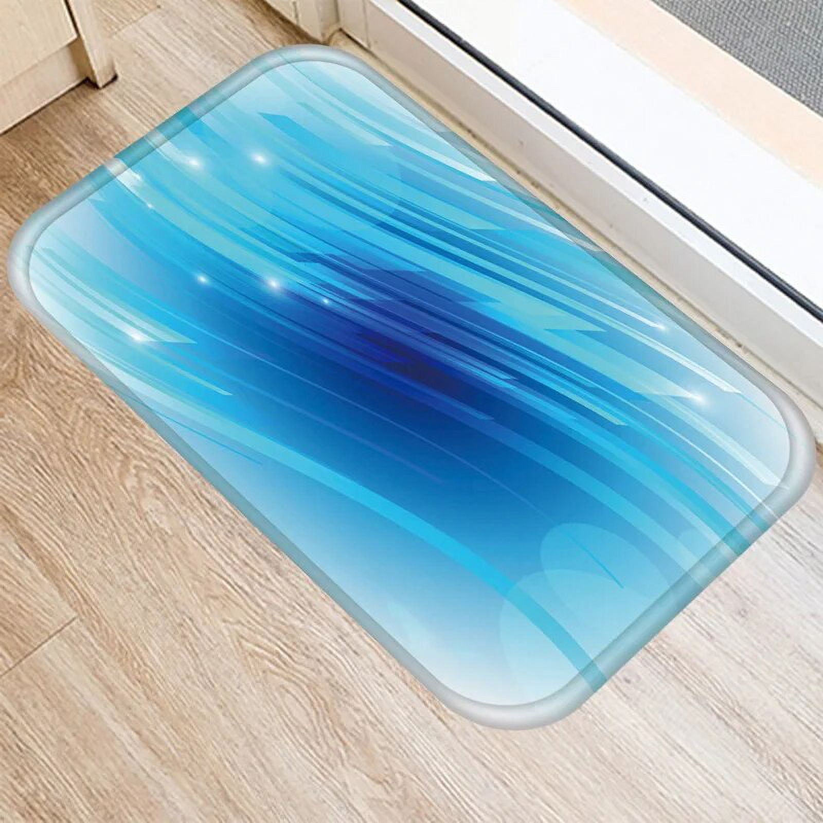 Colorful Anti-Slip Doormat Kitchen Entrance Door Mat Geometric Flannel ...