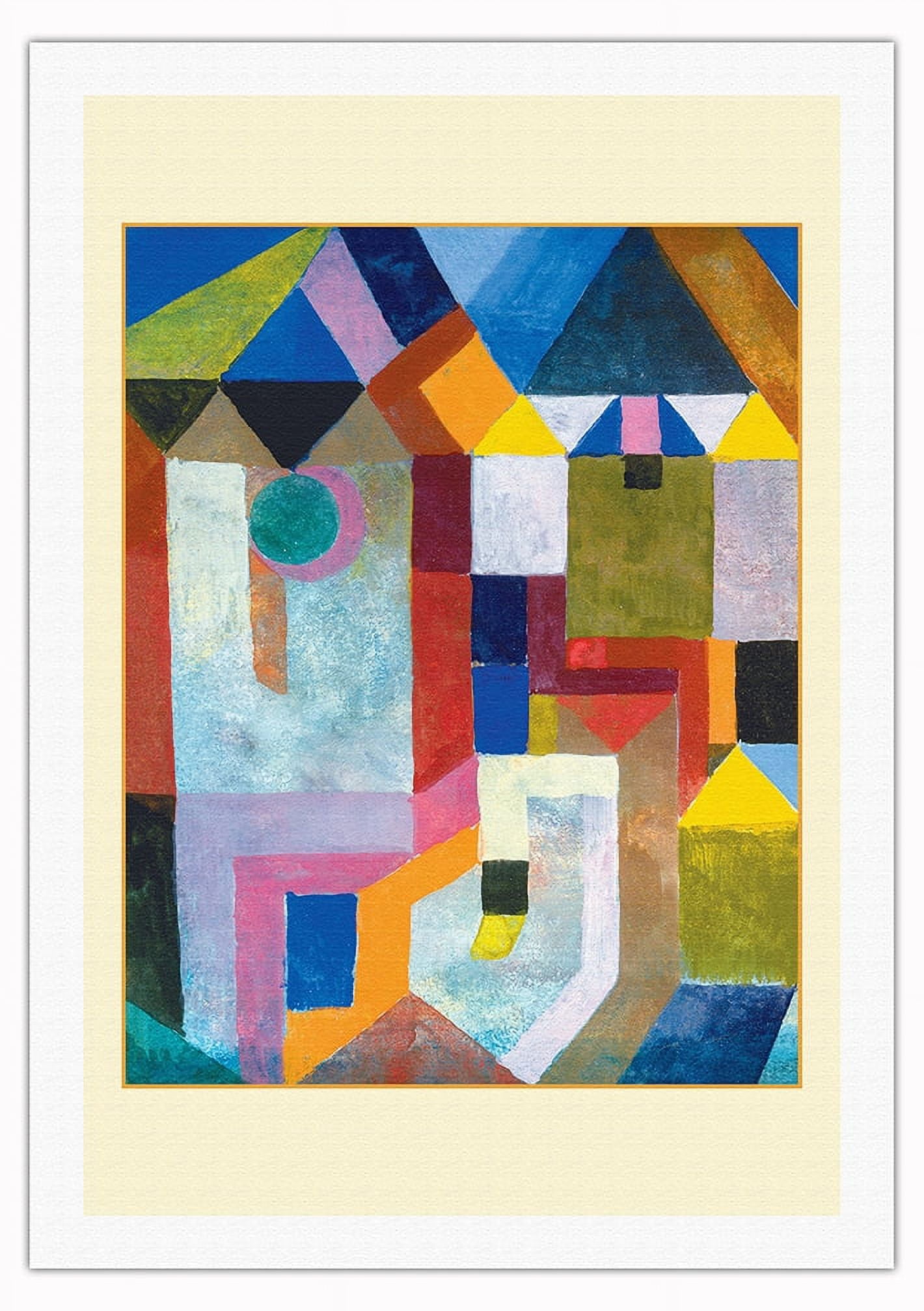 Colorful Architecture - From an Original Color Painting by Paul Klee c ...