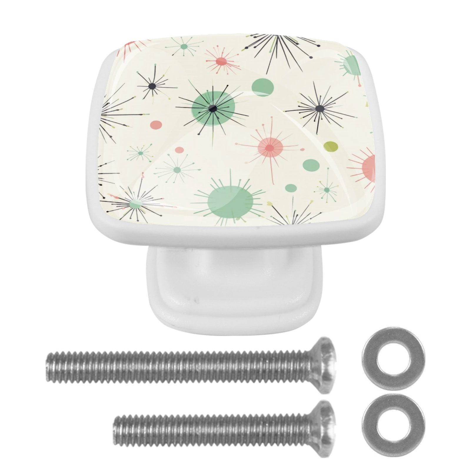 Colorful Art Flower Floral Cabinets Door and Drawers Knobs Pulls ...