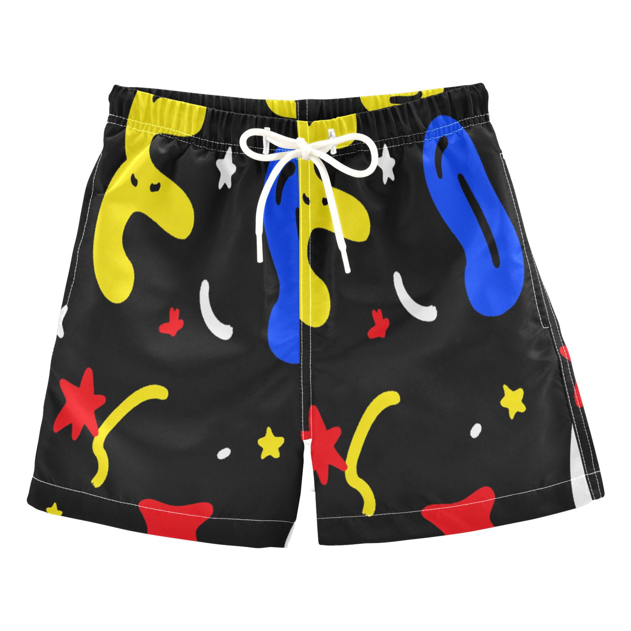 Colorful Art Pattern Design Boys' Swim Trunks Beach Pool Shorts Quick ...