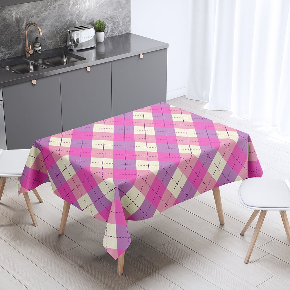 Colorful Art Plaid Print Pattern Tablecloth Home Living Room ration ...