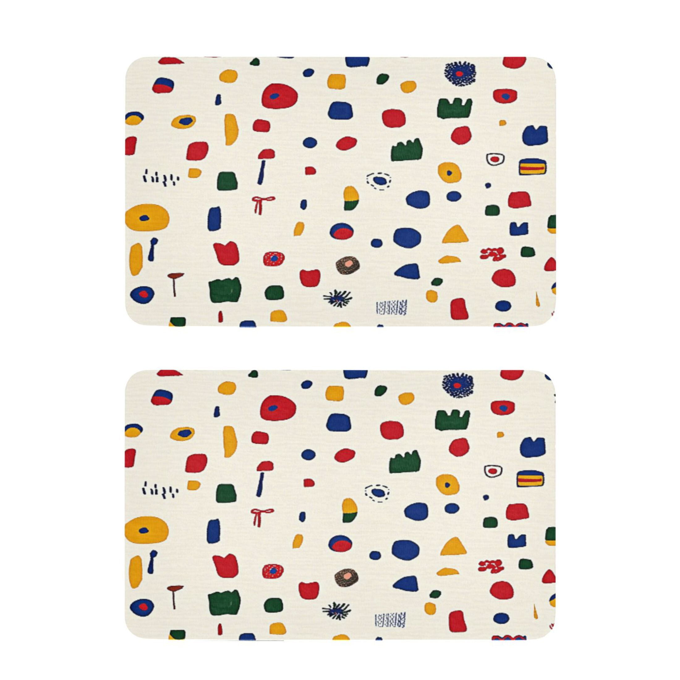 Colorful Art Shapes Pattern 2 Pack 4x2.5 Inch Magnetic Stickers Thick ...