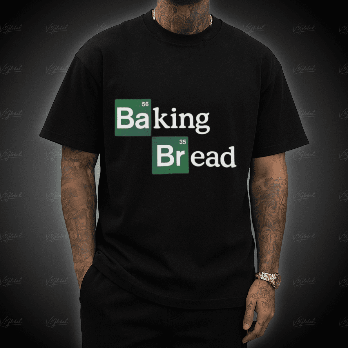 Colorful Artistic Baking Bread Graphic Baker Gift Comfort Colors T ...