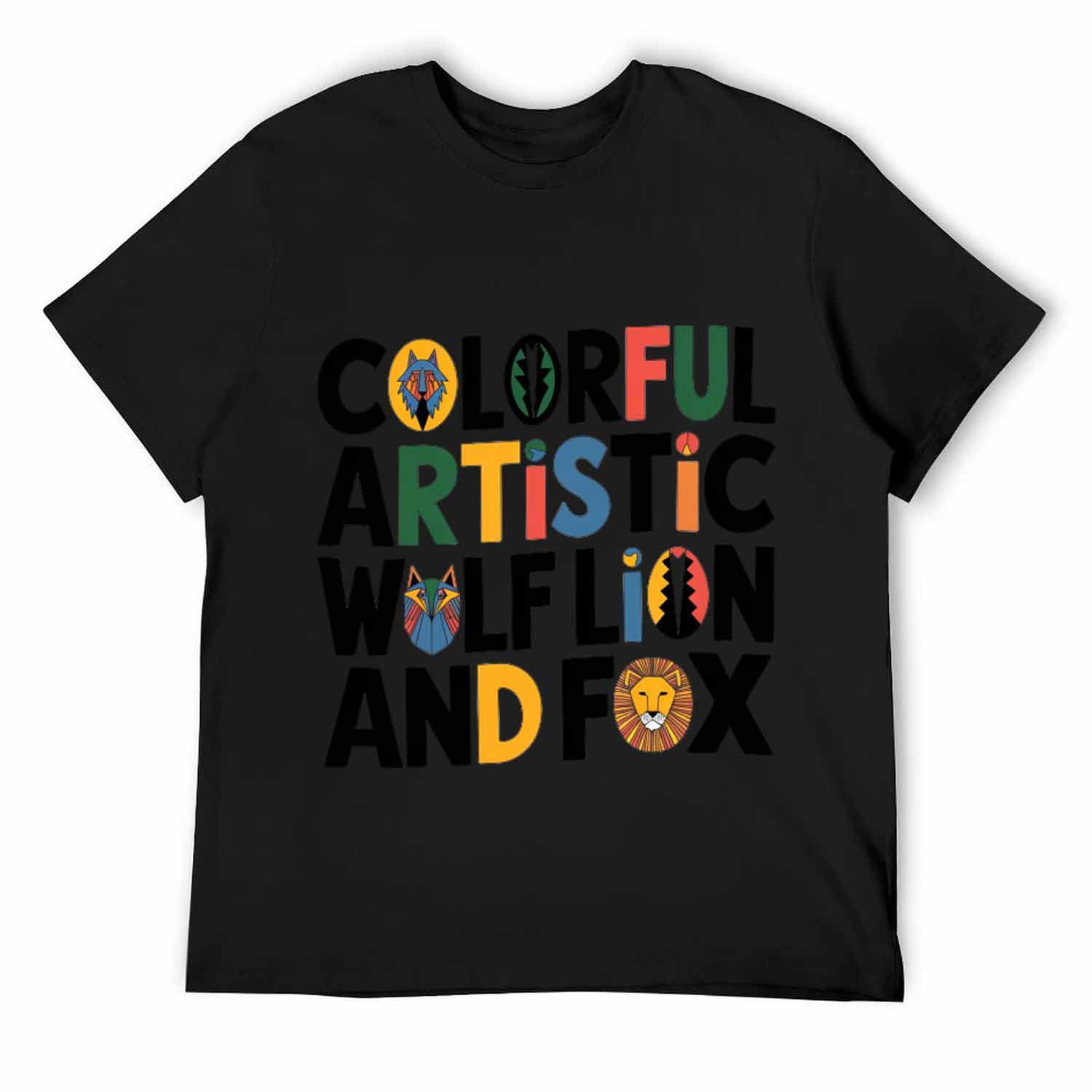 Colorful Artistic Wolf Lion and Fox Woman Bible Verse Proverbs Female ...