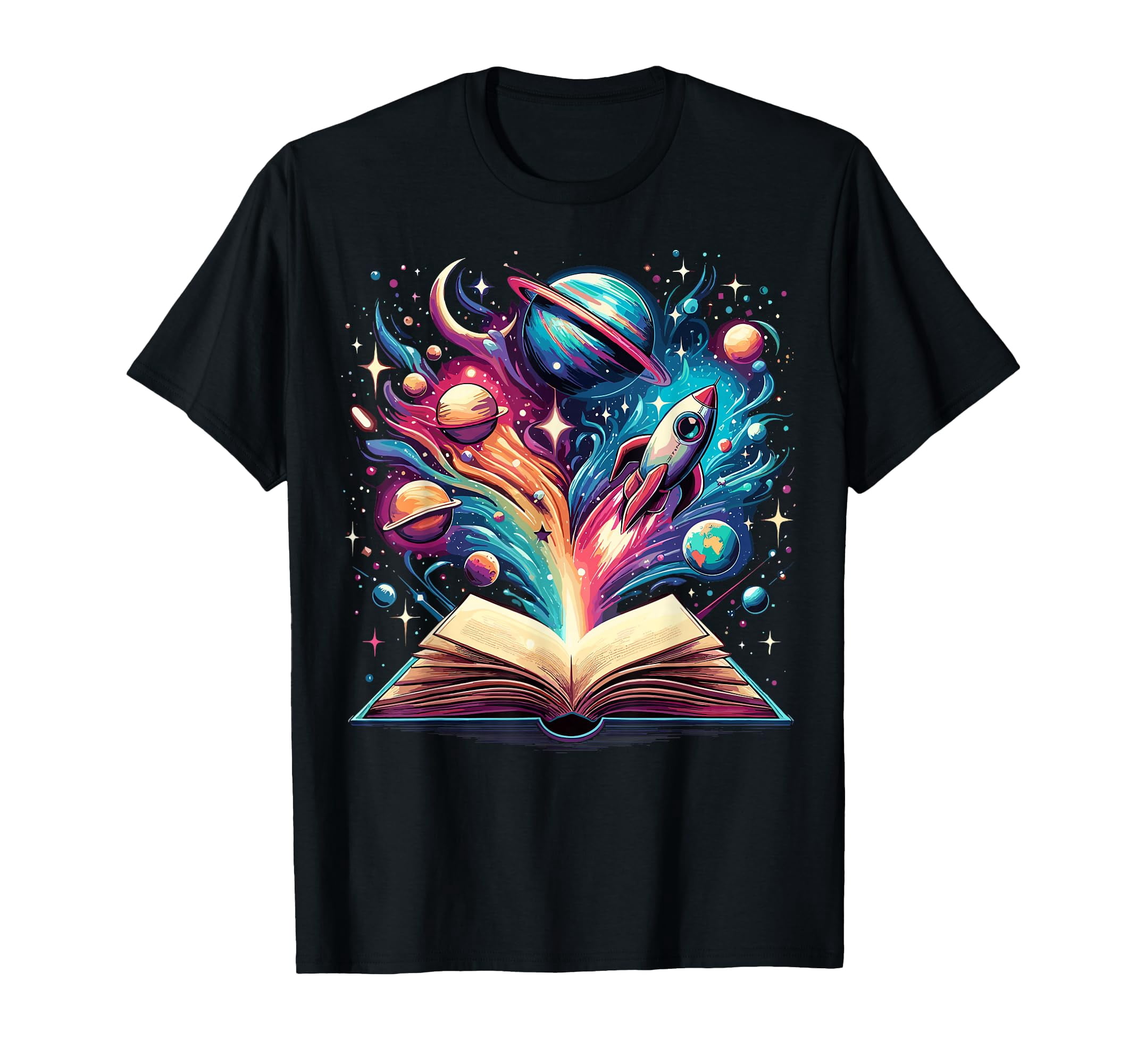 Colorful Astronomy Space Lover T-Shirt for Bookworms and Star Gazers ...