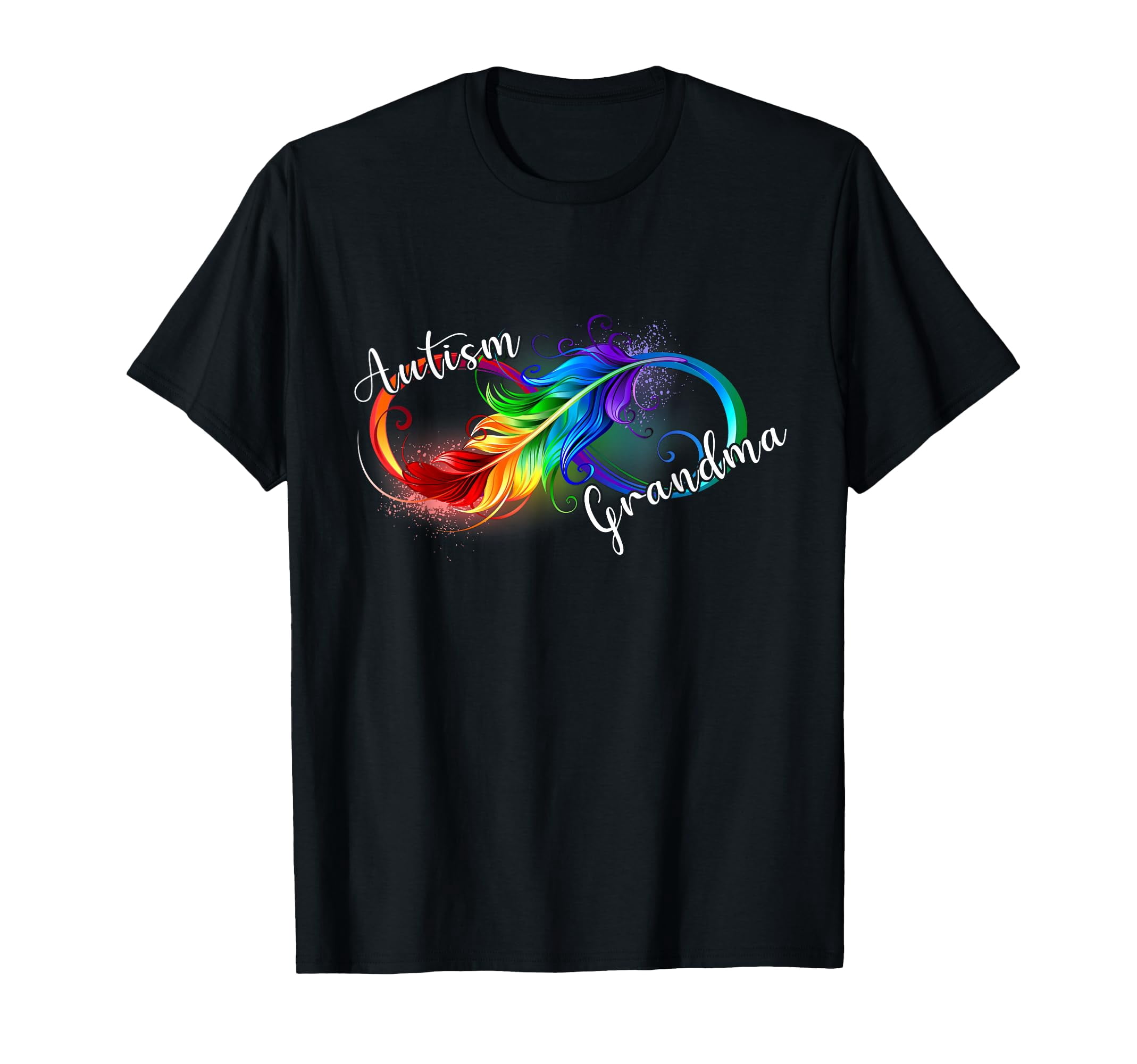 Colorful Autism Grandma Infinity Symbol T-Shirt for Support and ...