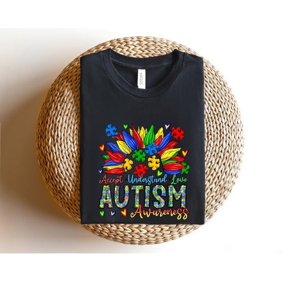 Colorful Autism Puzzle Proud Mom Awareness T-Shirt - Walmart.com