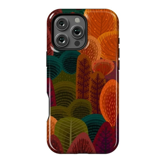 Colorful Autumn Forest Scene Phone Case for iPhone 11 12 13 14 15 16 ...