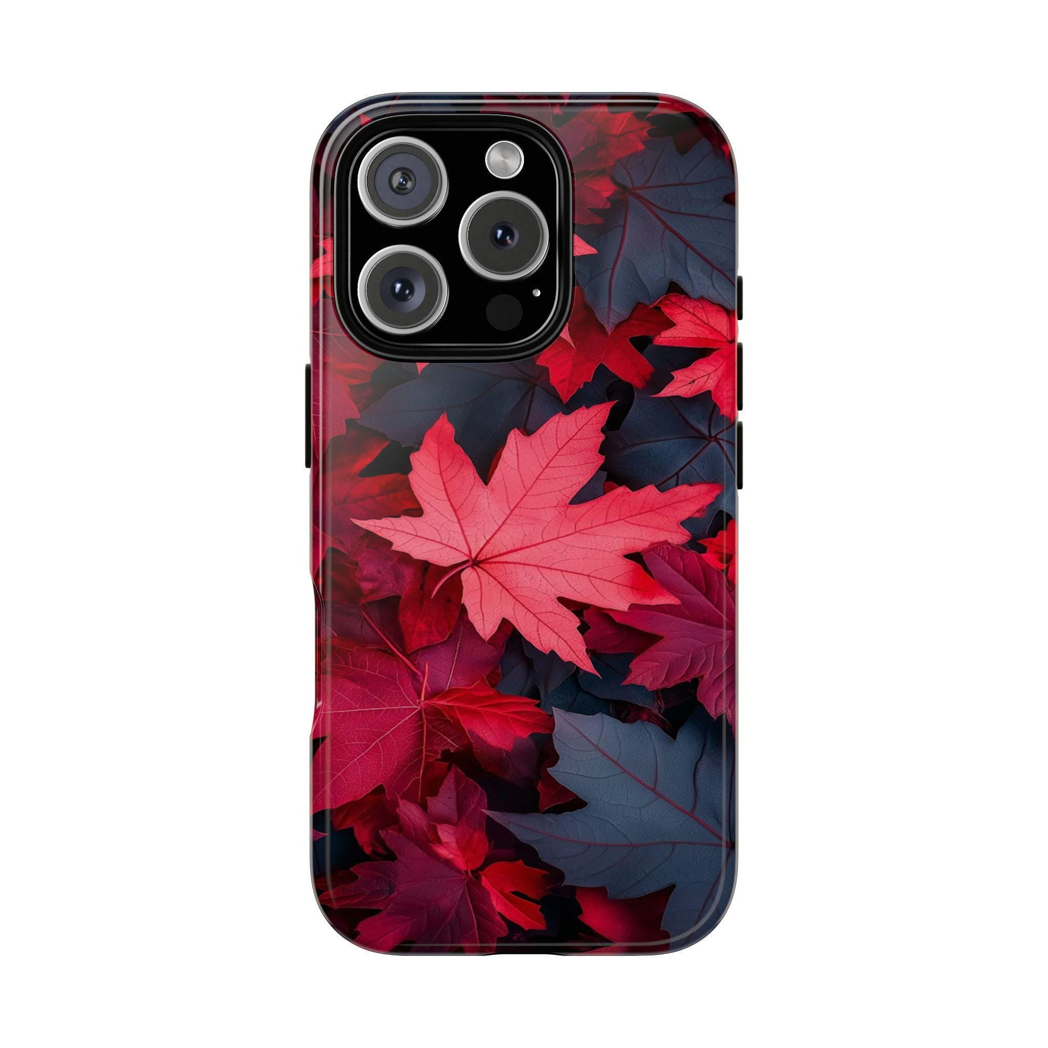 Colorful Autumn Leaves Phone Case Bright Fall Pattern for iPhone 17 ...