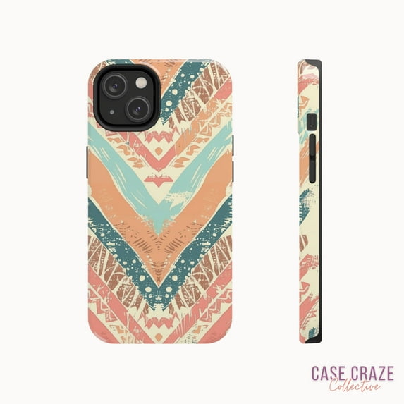 Colorful Aztec Cowgirl Pattern Phone Case with iPhone 17 to 11 Pro Max ...