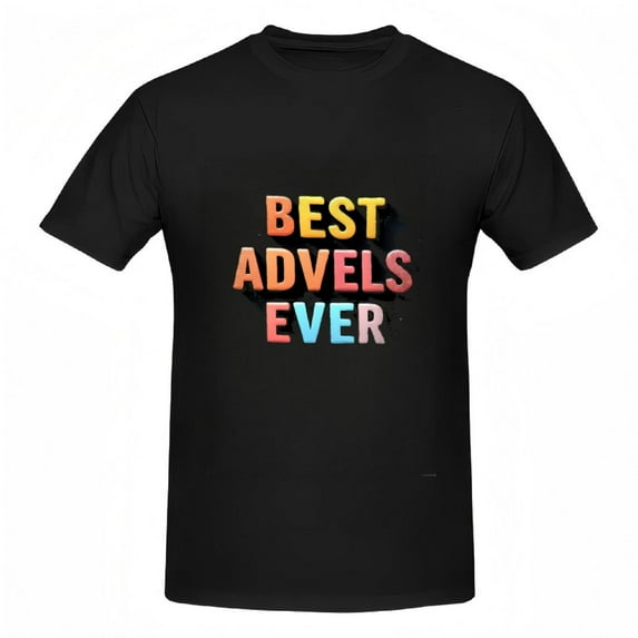 Colorful ' BEST ADVERS EVER ' Graphic Cotton Short Sleeve T-Shirt ...