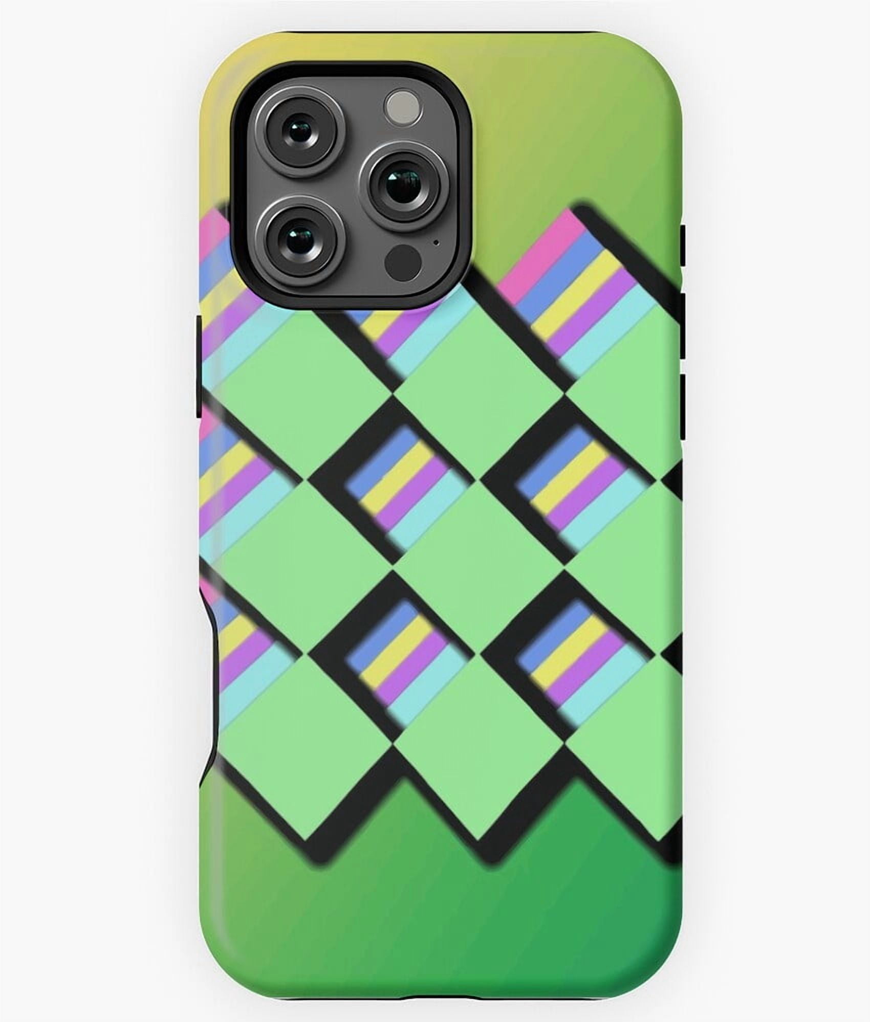 Colorful Background with 3D Design M4898 Phone Case for iPhone 17 16 15 ...
