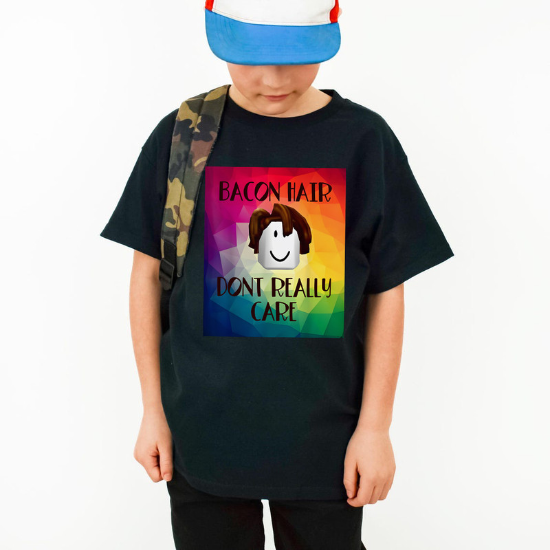 Colorful Bacon Hair Oof Head Video Gamers Roblox T-Shirt, Funny Game ...