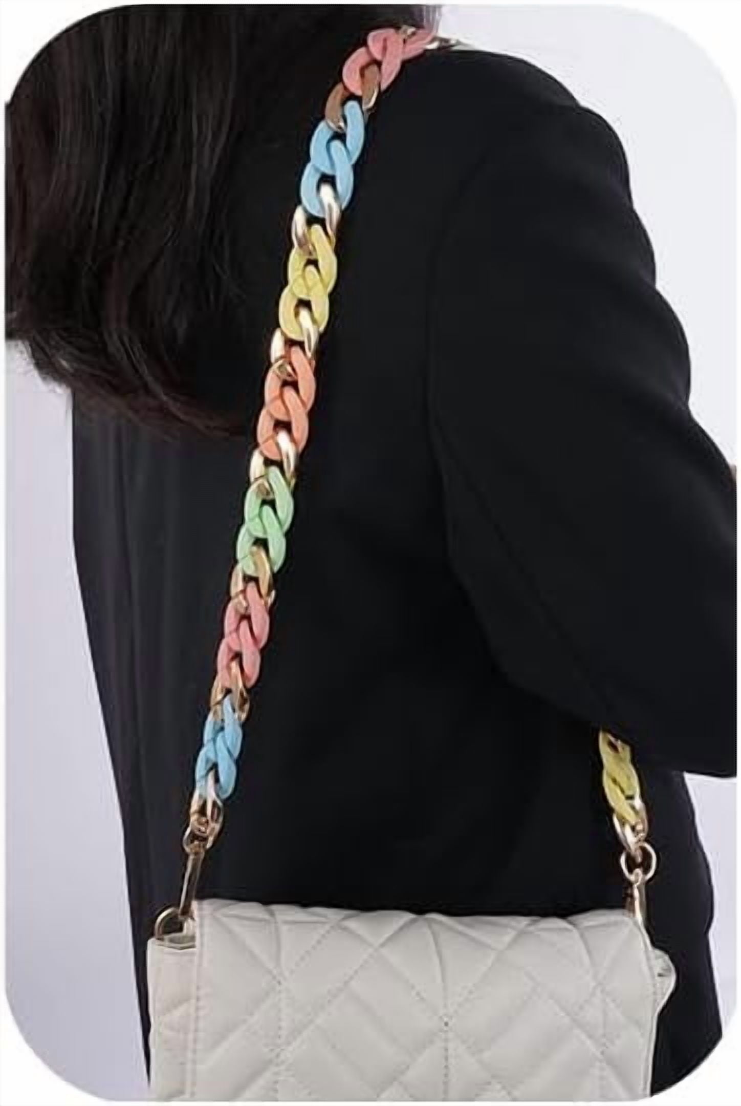 Colorful Bag Purse Chain Strap DIY Ladies Handbag Chain Bag Handbag ...
